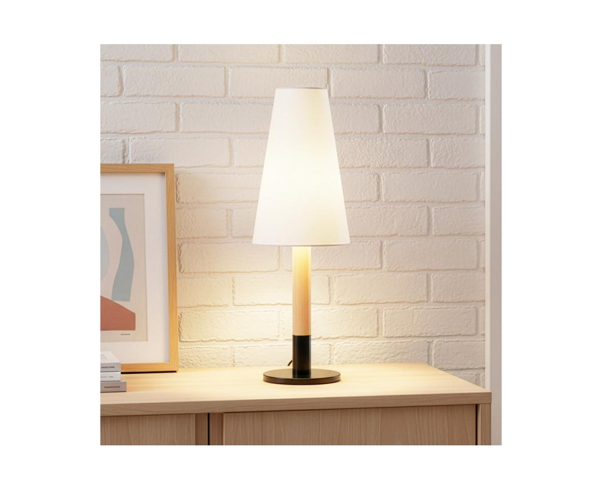 Click here for Brightech 19-in Arthur Metal and Wood Base Dimmabl... prices