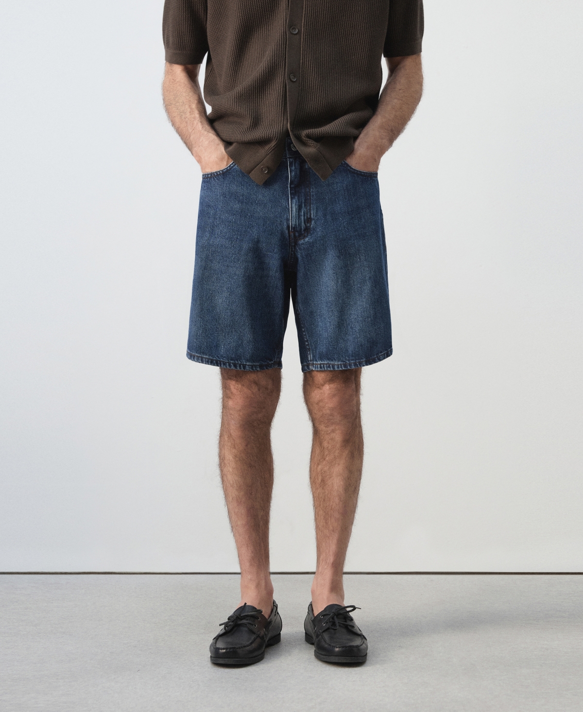 Click here for Mango Mens Straight-Fit Denim 8.86 Bermuda Shorts... prices
