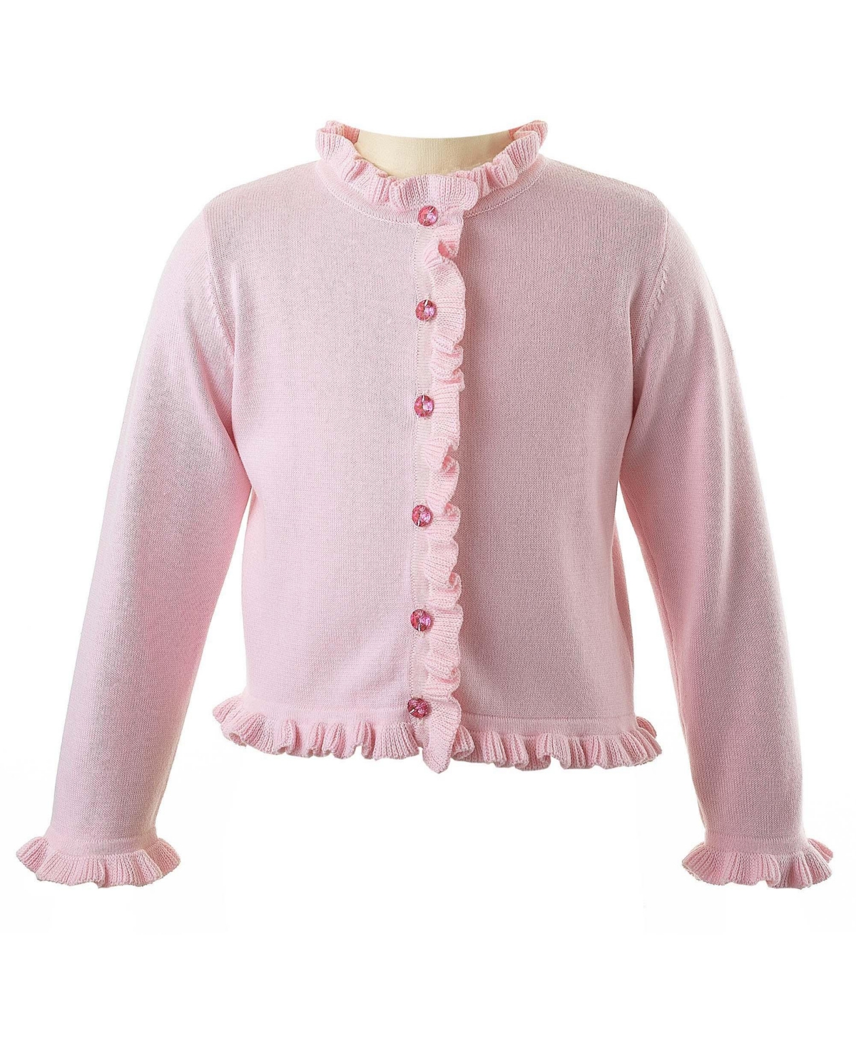 Click here for Rachel Riley Toddler Girls 2-14 Frill Cardigan - P... prices