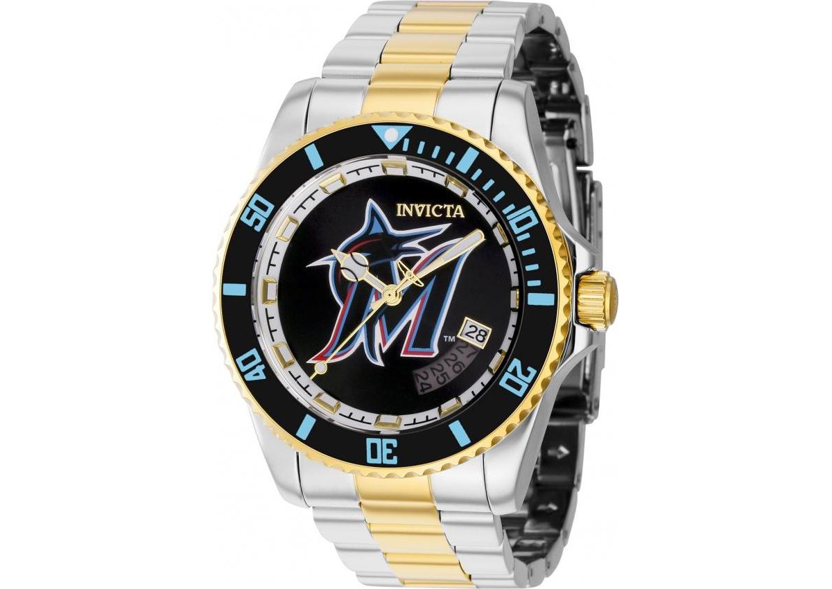 Click here for Invicta Mens 42993 Mlb Miami Marlins Automatic Bla... prices