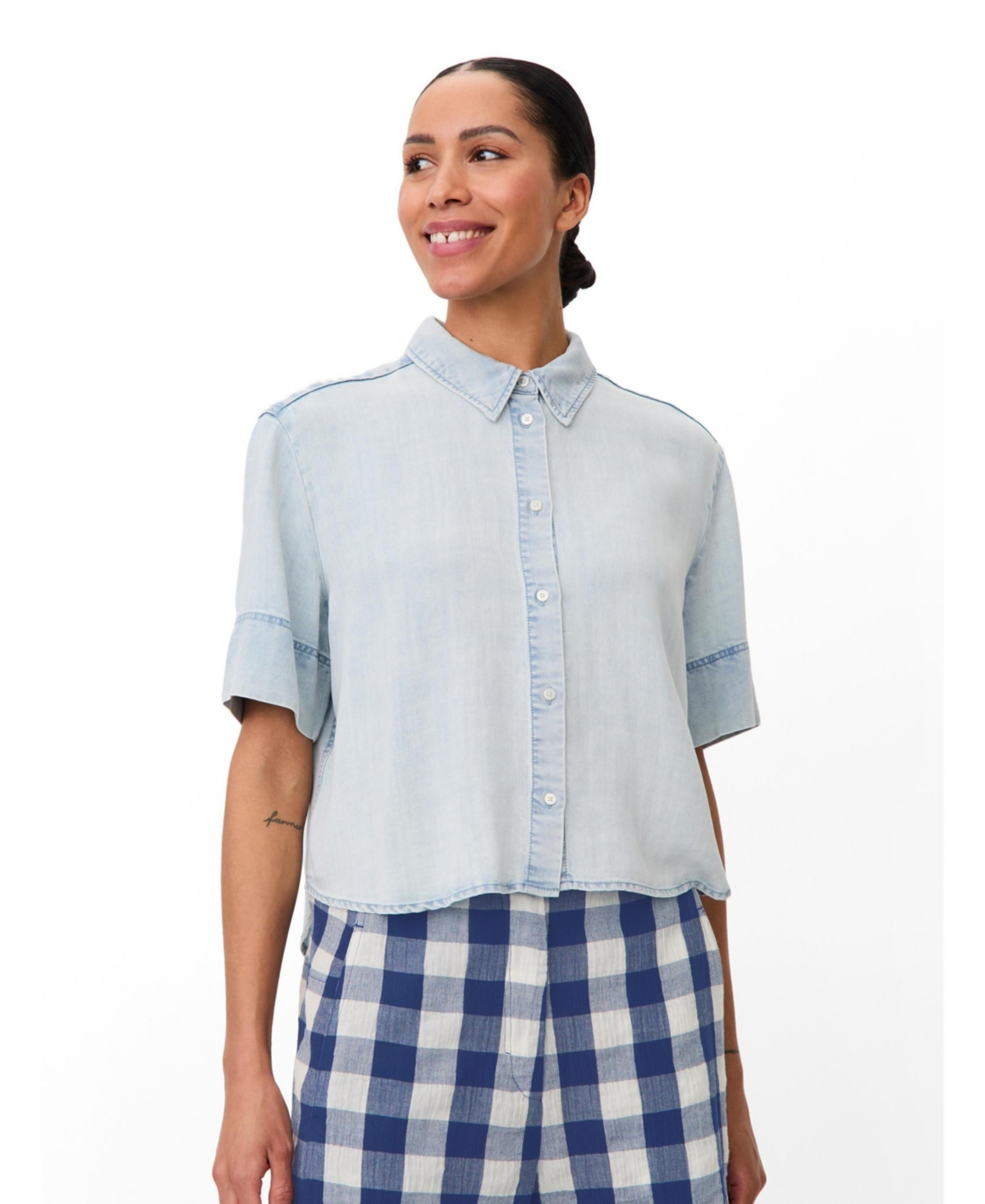 Click here for Masai Copenhagen Womens Mairenova Denim Button-Fro... prices