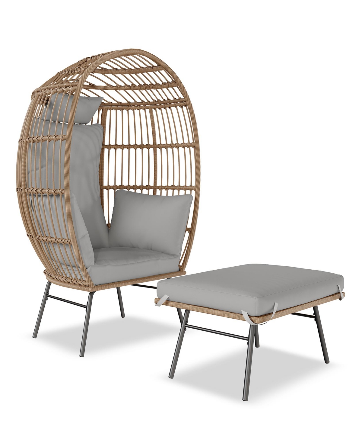 Click here for GarveeLife Wicker Egg Chair with Ottoman Patio Egg... prices