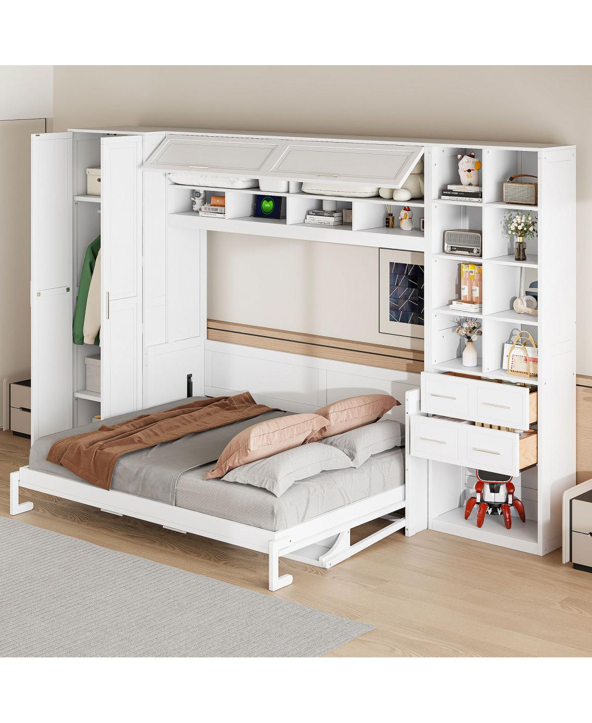 Click here for Streamdale Furniture Murphy Bed with Closet  Drawe... prices