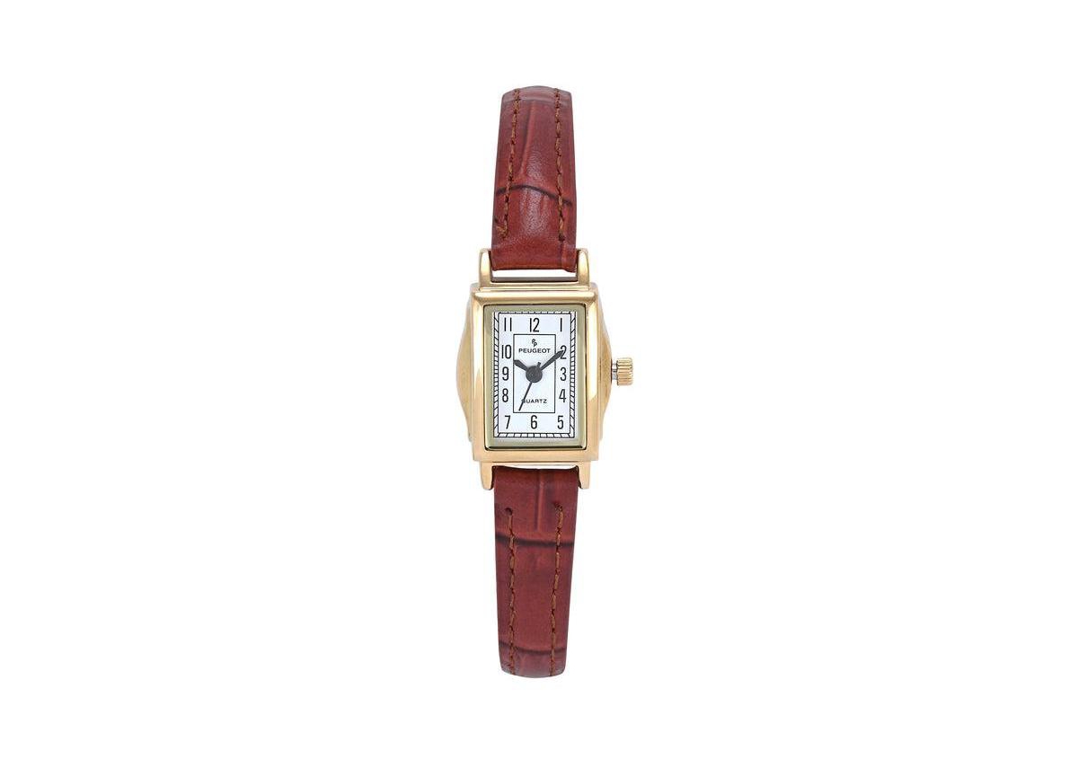 Click here for Peugeot Womens Vintage 14K Gold-Plated Rectangular... prices