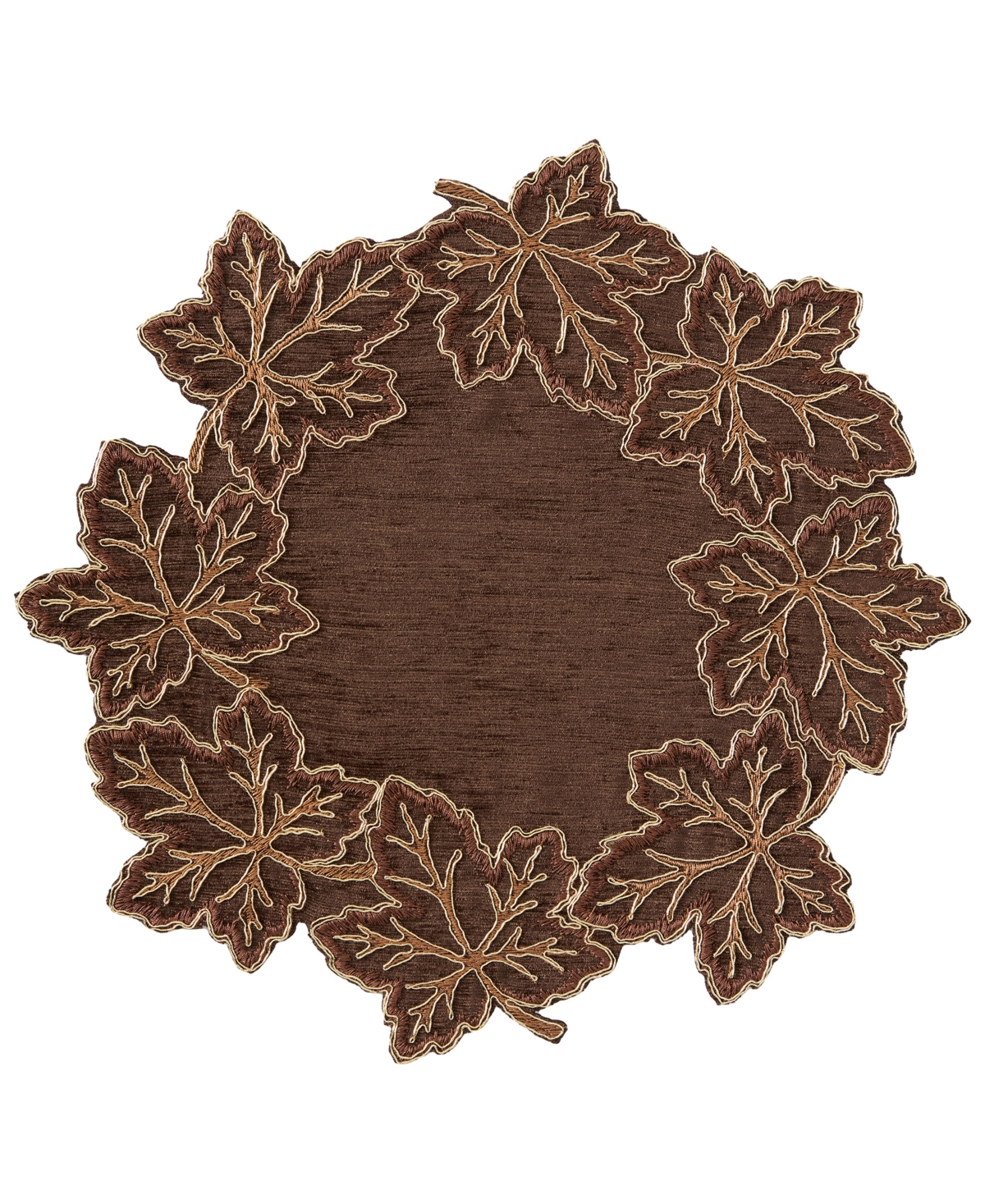 Click here for Lenox Lurex Leaves Velvet Round Placemat  15 x 15... prices