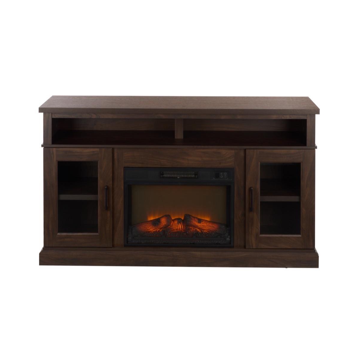 Click here for Augusta Home Andy 2 Door Wood Fireplace - Dark wal... prices