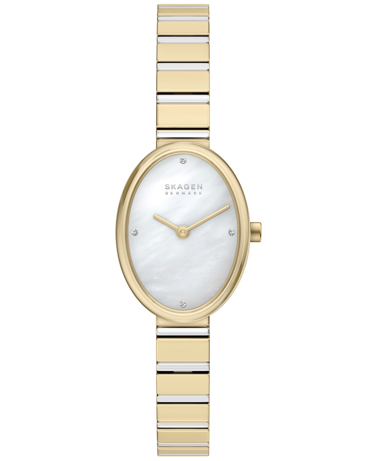 Click here for Skagen Womens Anita Oval Quartz Two-Hand Stainless... prices