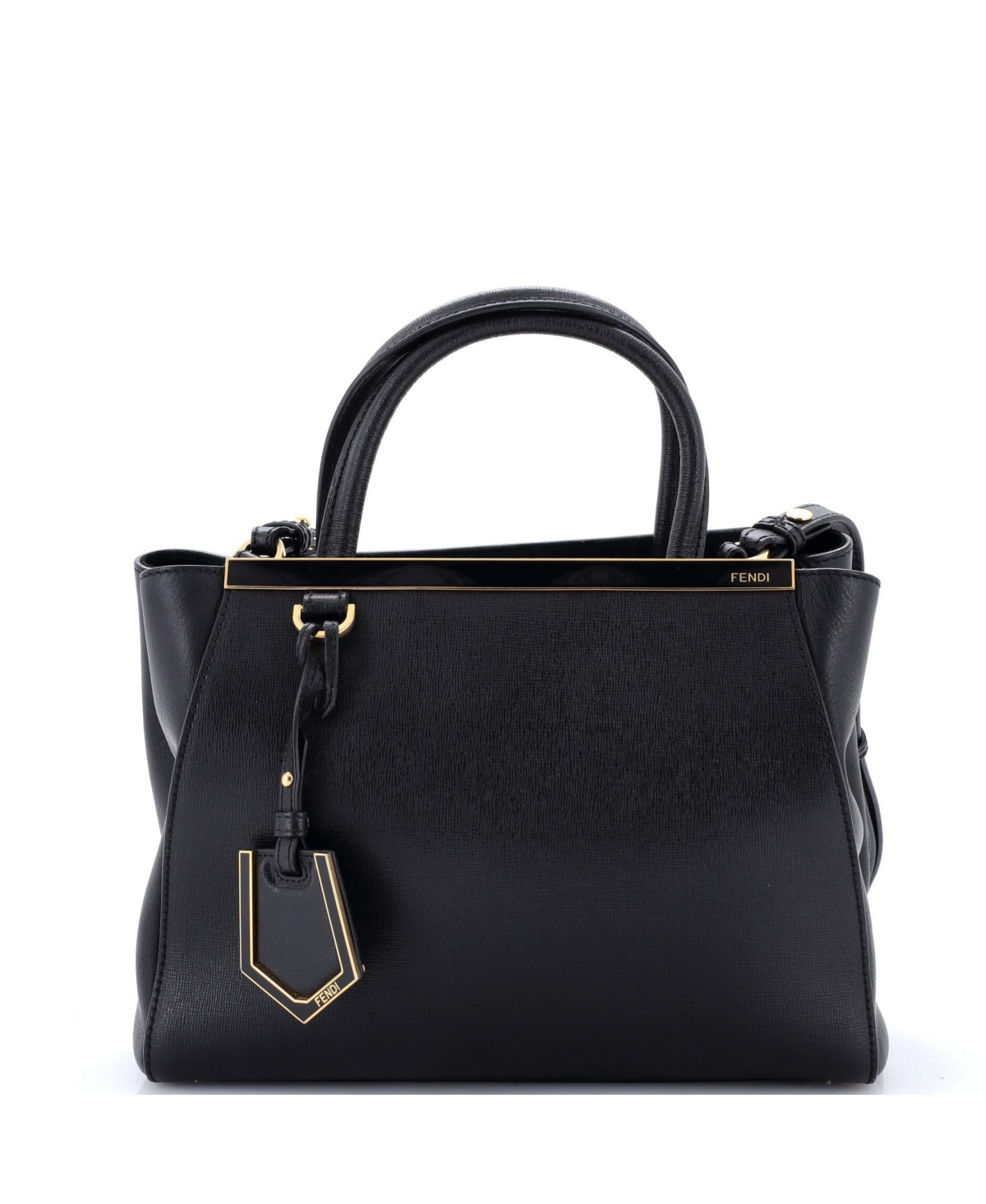 Click here for Pre-Owned Fendi Petite 2Jours Bag Leather - Black prices
