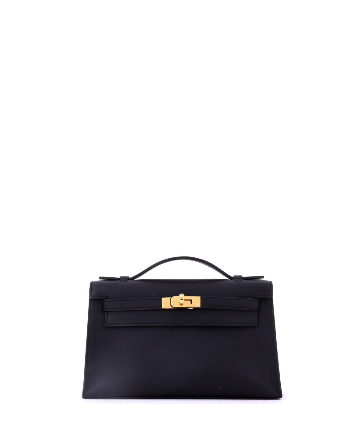 Click here for Pre-Owned Hermes Kelly Pochette Swift - Black prices