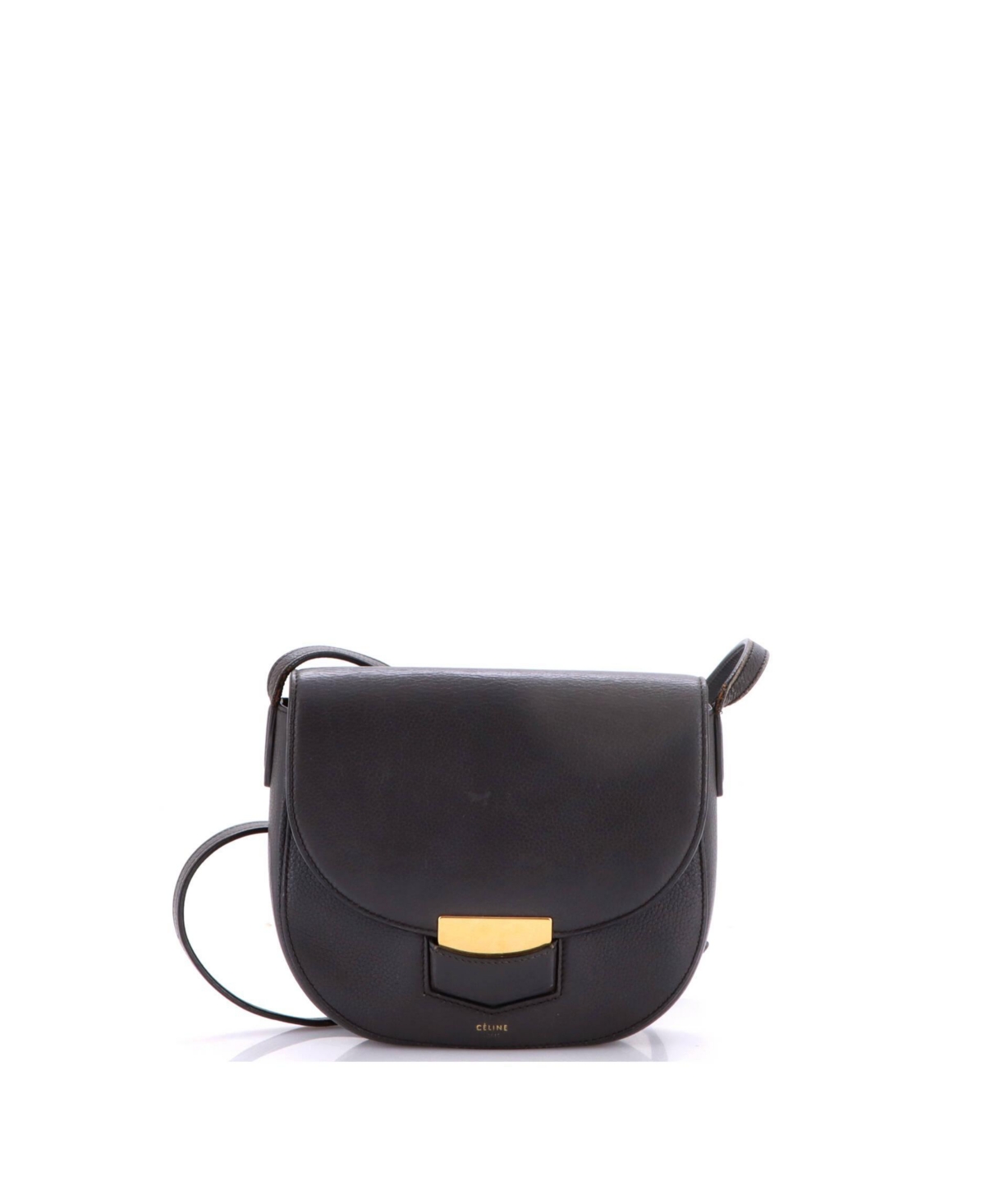 Click here for Pre-Owned Celine Small Trotteur Crossbody Bag Grai... prices