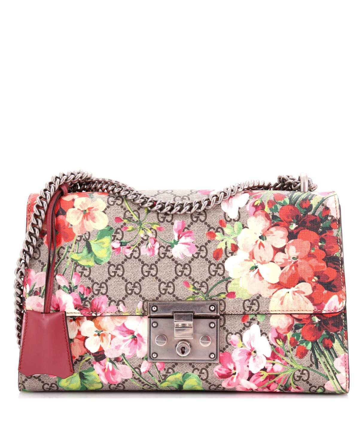 Click here for Pre-Owned Gucci Medium Padlock Shoulder Bag Blooms... prices