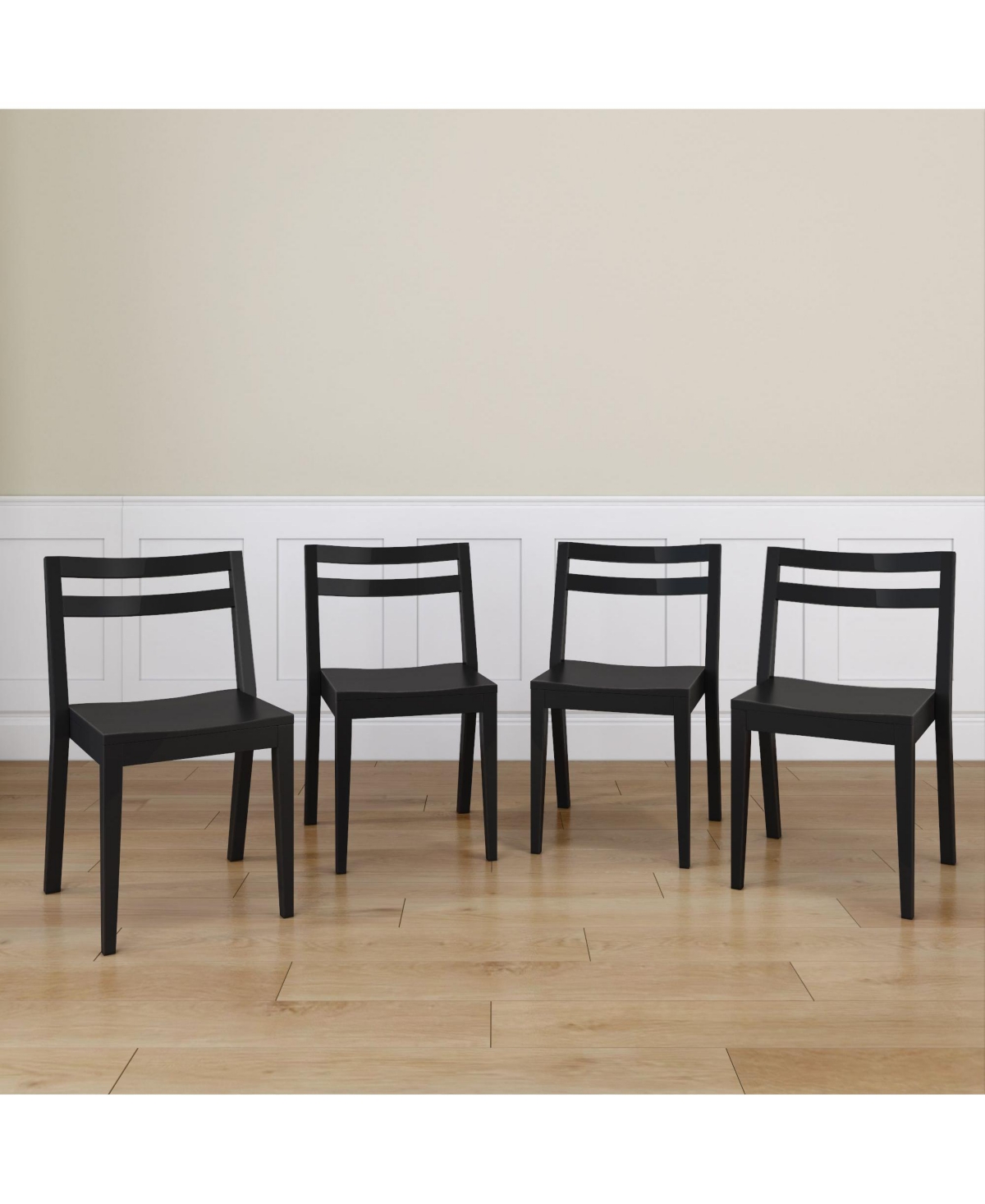 Click here for Grain and Grove Davie Dining Chair (4 Pack) - Blac... prices