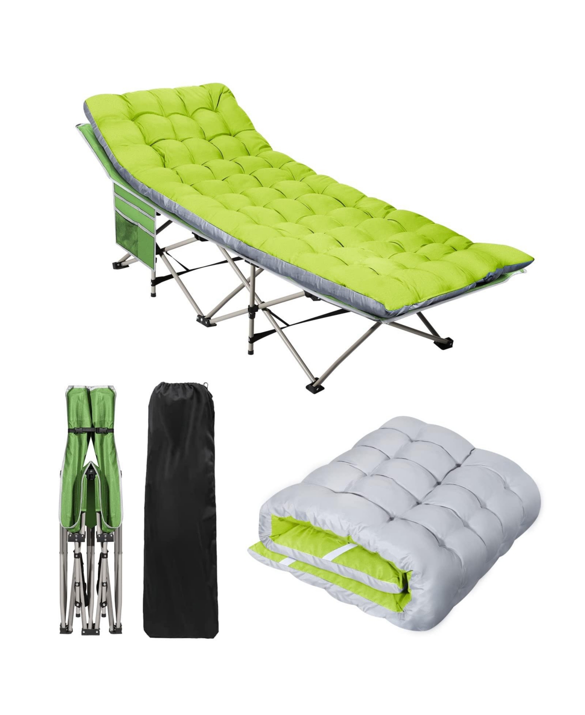 Click here for Aofar Camping Folding Bed with Mattress Side Pocke... prices