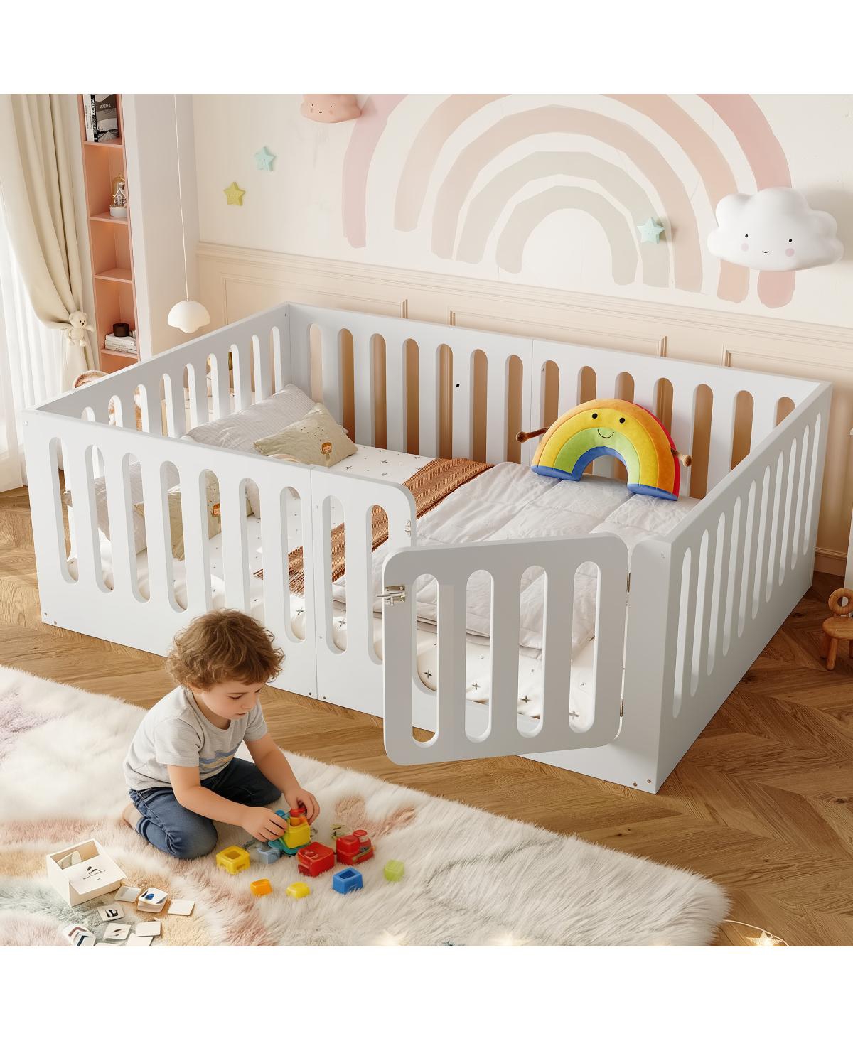 Click here for Streamdale Furniture Wood Montessori Floor Bed wit... prices