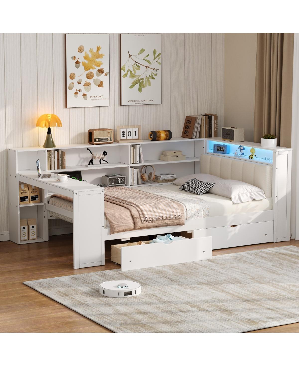 Click here for Streamdale Furniture Wood Platform Bed With Storag... prices