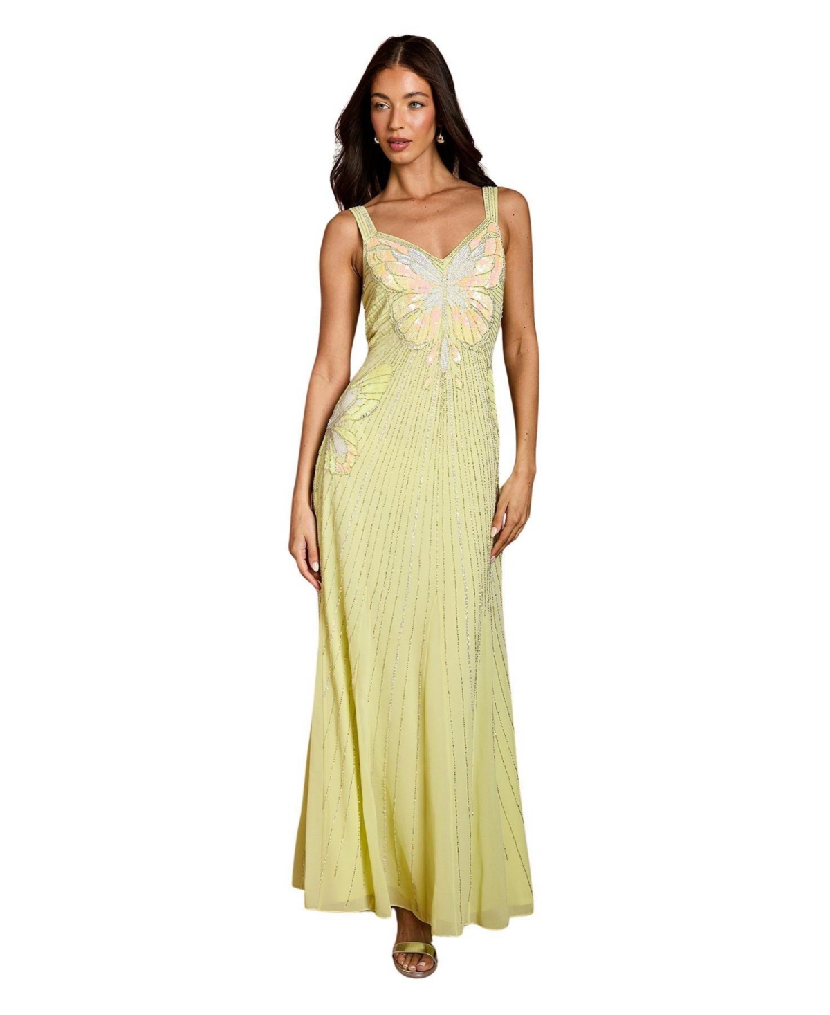 Click here for Coast Womens Butterfly Maxi Dress - Yellow prices