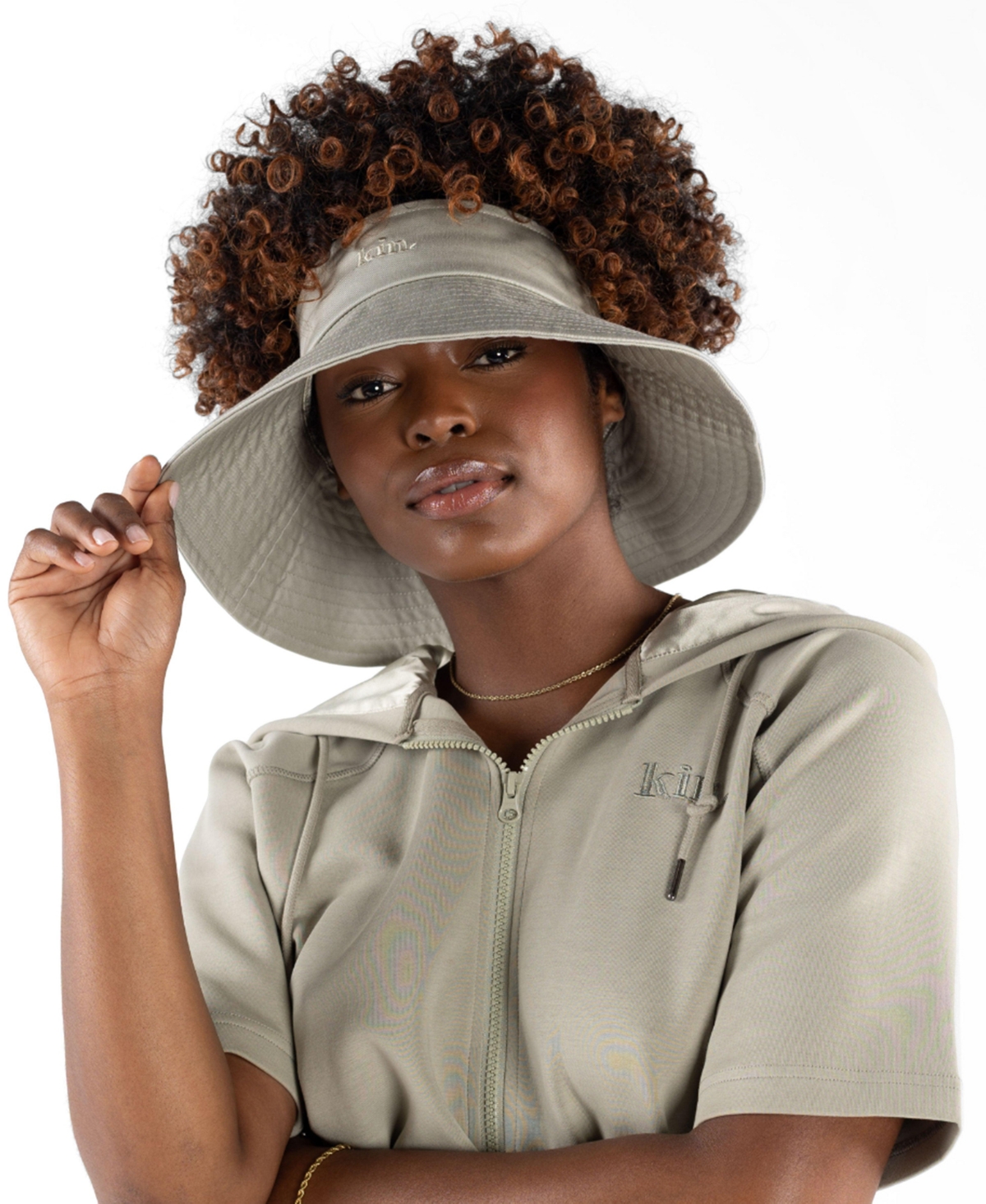Click here for Kin Apparel Unisex Satin Lined Wide Brim Sun Visor... prices