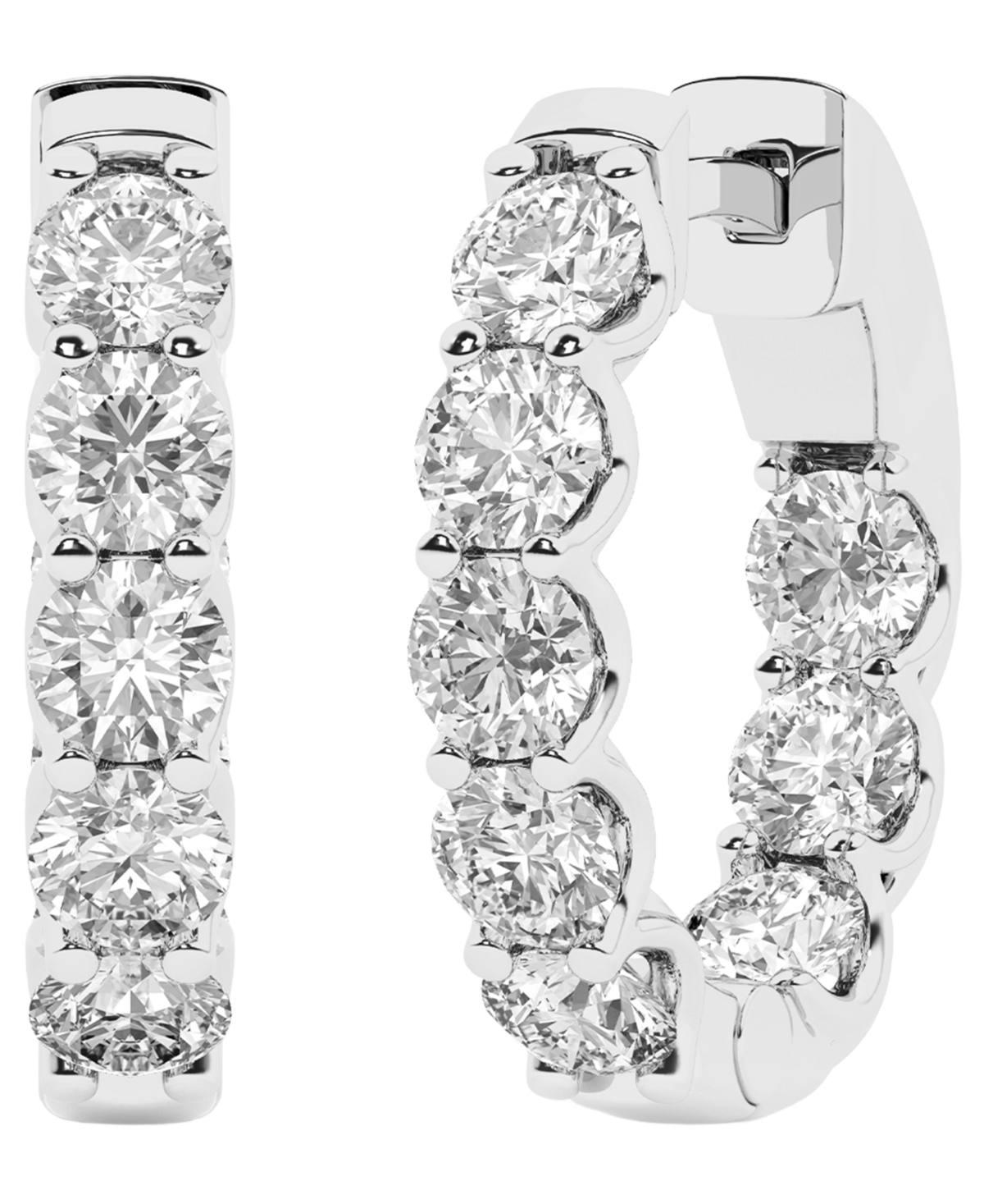 Click here for Forever Grown Diamonds Lab-Grown Diamond Hoop Earr... prices
