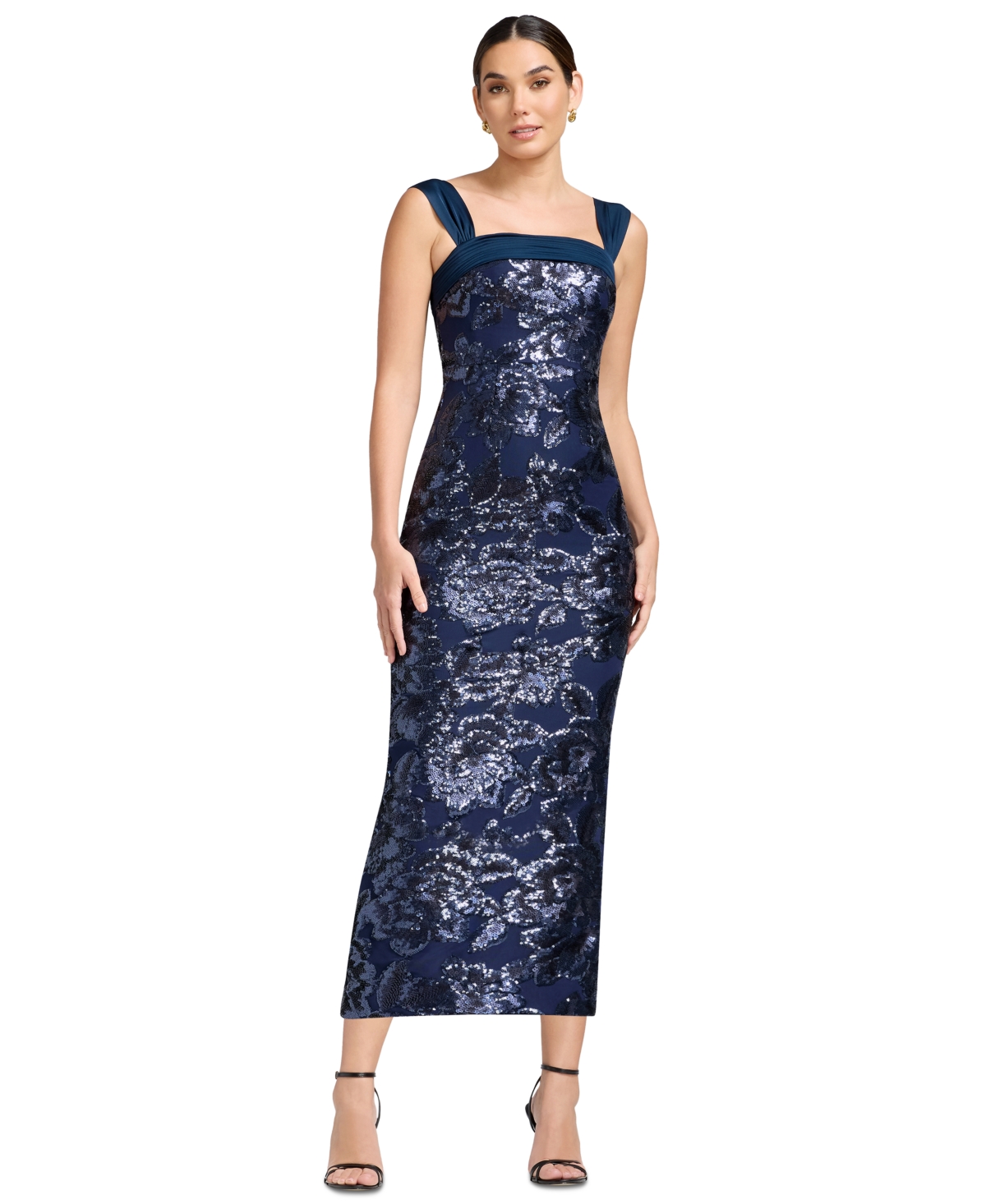 Click here for Dress the Population Womens Sequin Square Neck Bod... prices