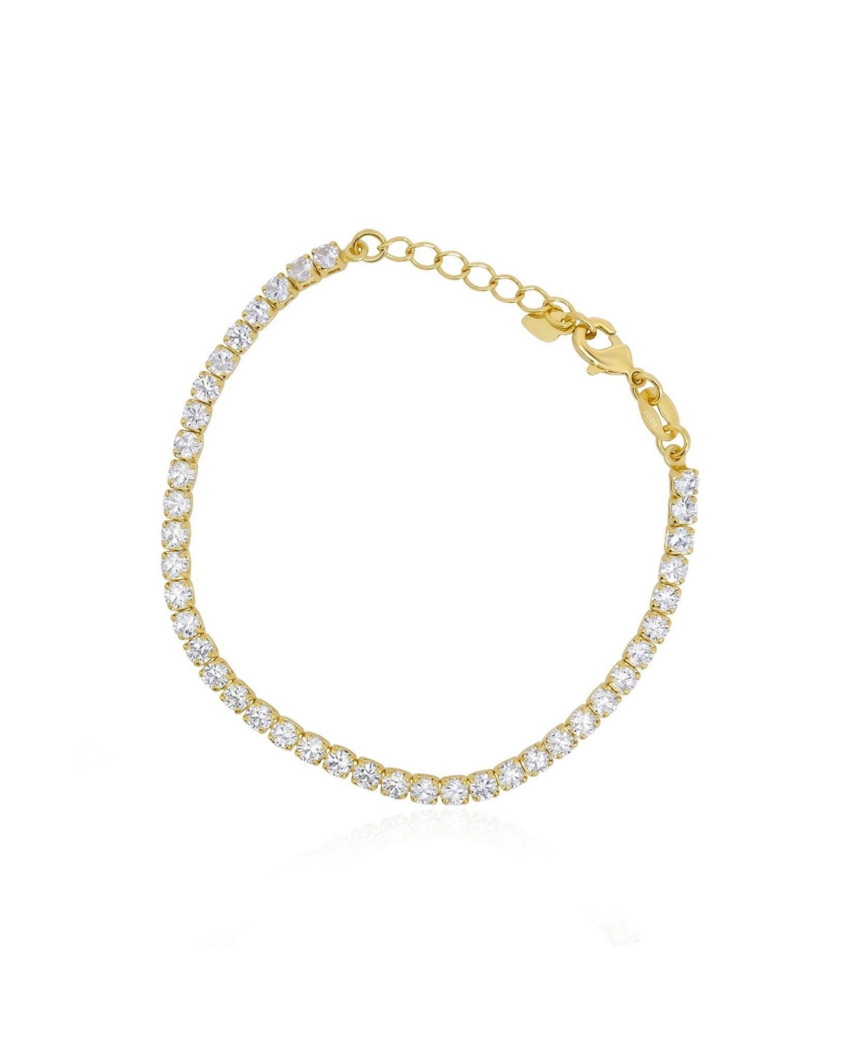 Click here for The Lovery Cz Tennis Bracelet 14K Gold Plated Ster... prices