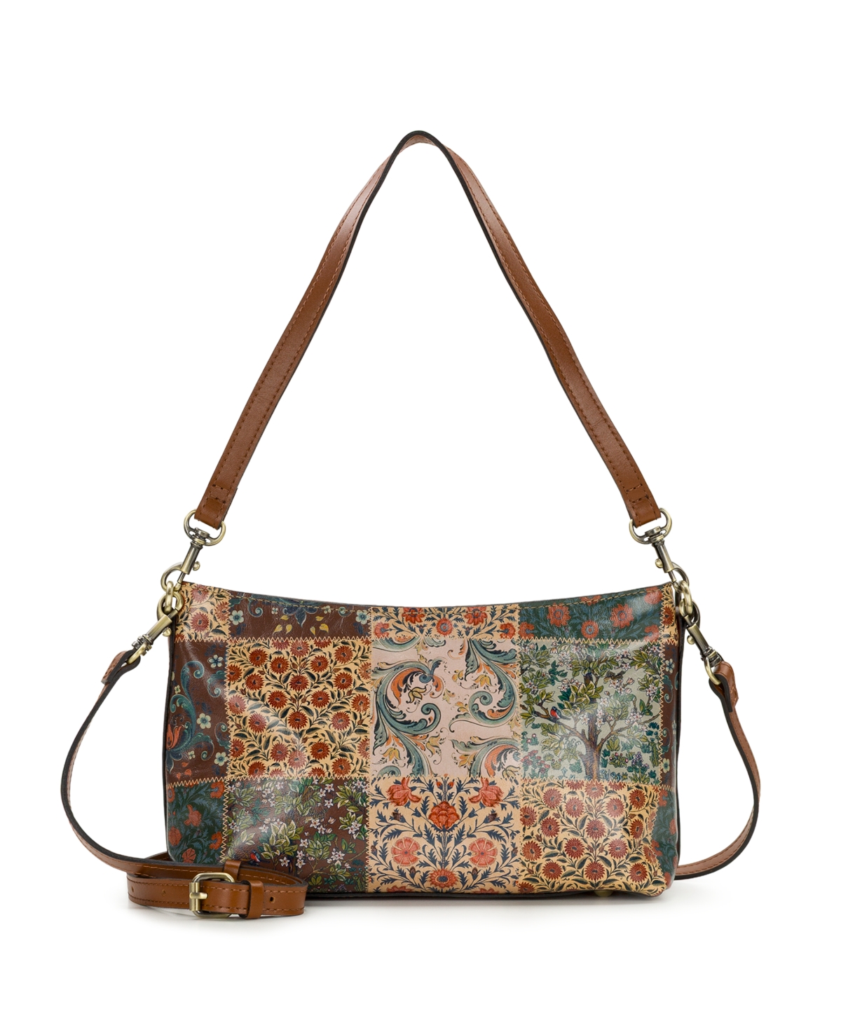 Click here for Patricia Nash Betta Medium Leather Crossbody  Crea... prices