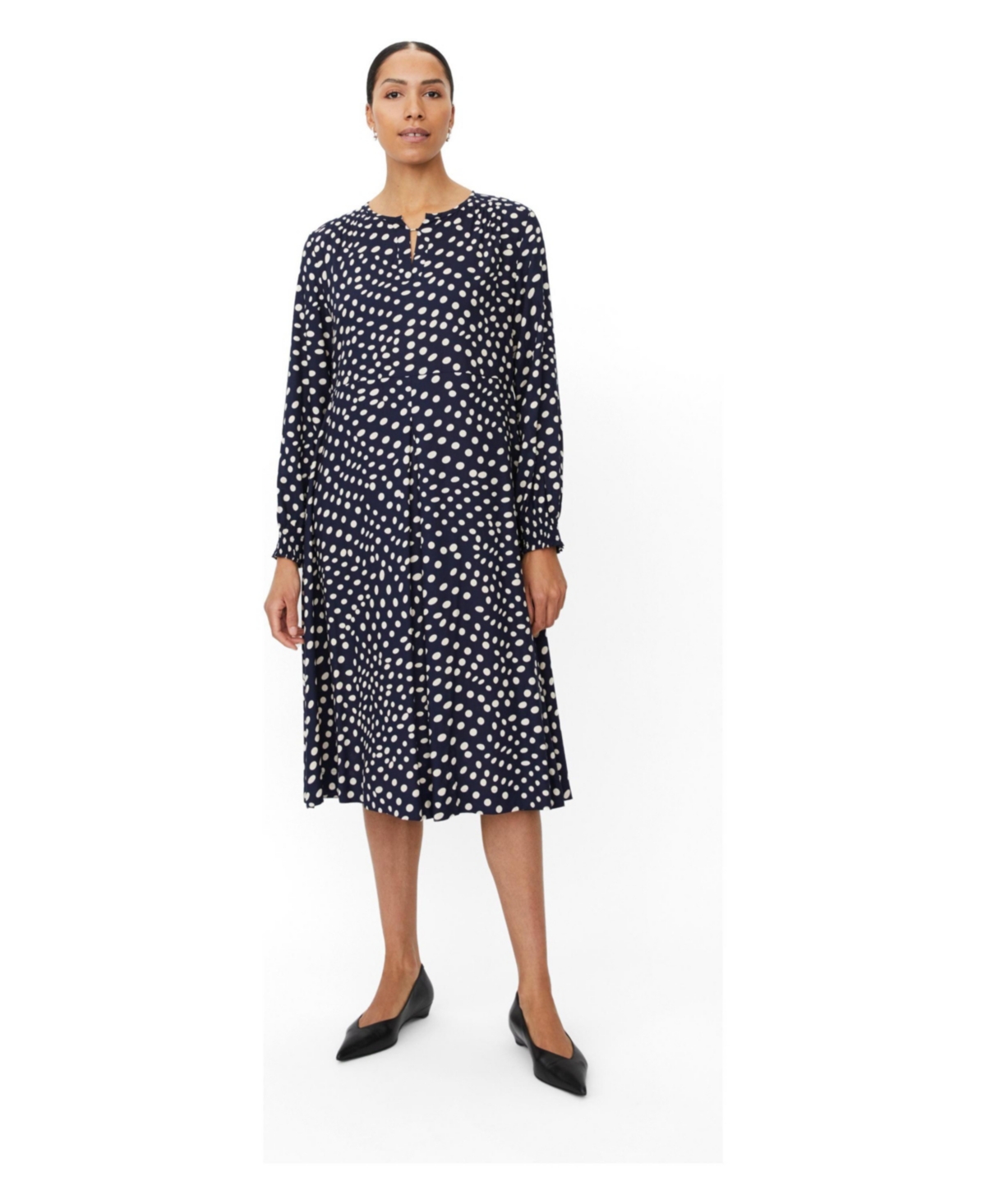 Click here for Masai Copenhagen Womens MaNexora Polka Dot Midi Dr... prices