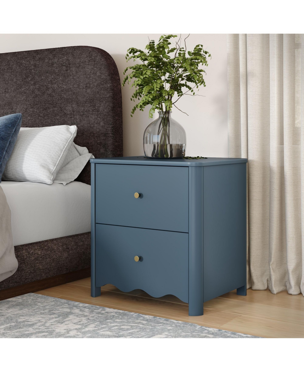 Click here for Plank+Beam Sutton 2 Drawer Nightstand  24 x 18  Bl... prices