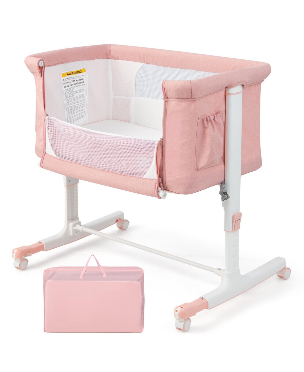 Click here for Gymax 3-in-1 Baby Bassinet Beside Sleeper Crib wit... prices