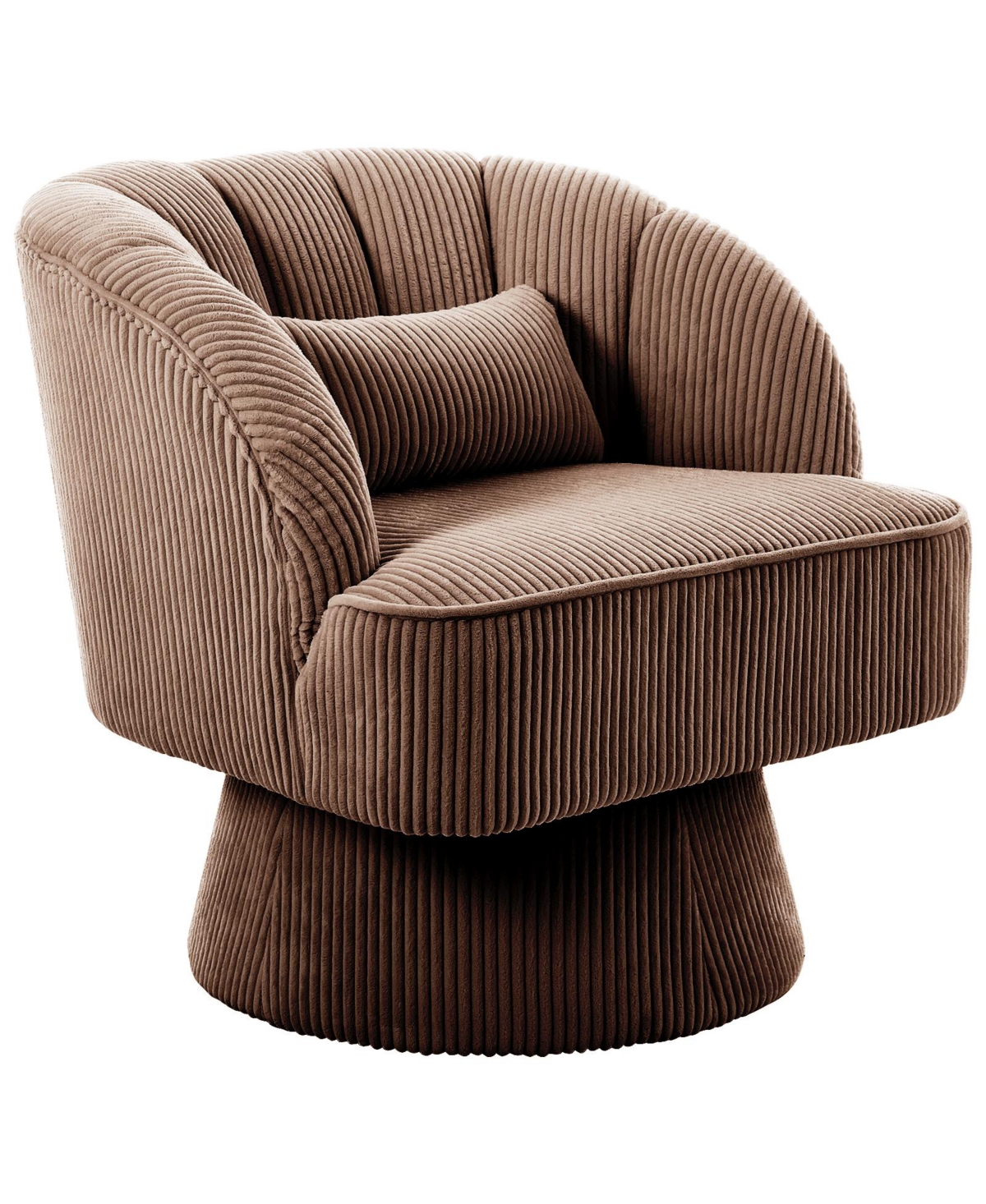 Click here for homfan 1 Piece Swivel Accent Chair  Modern Barrel... prices
