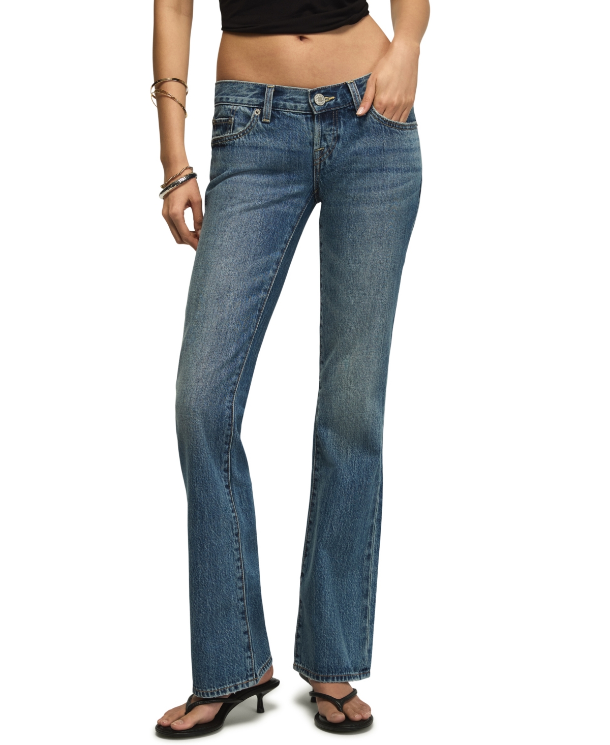 Click here for Lucky Brand Womens Ultra Low-Rise Lil Maggie Flare... prices