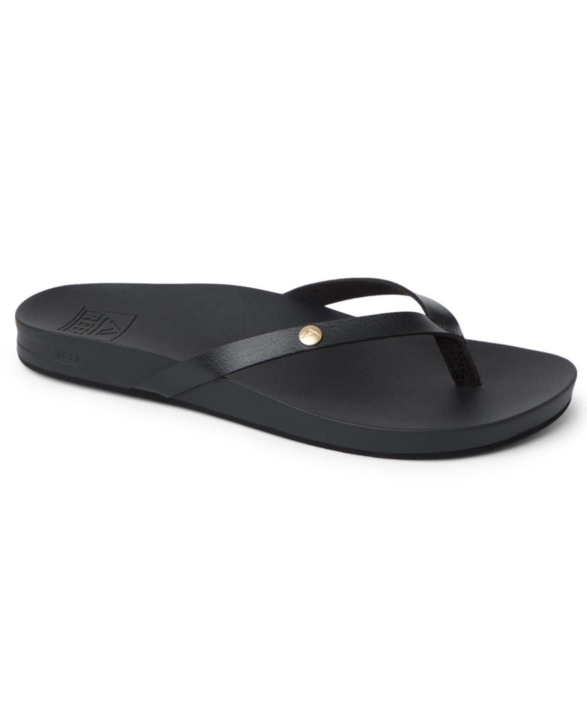 Click here for Reef Womens Vista Ivy Slip-On Flat Sandals - Black prices