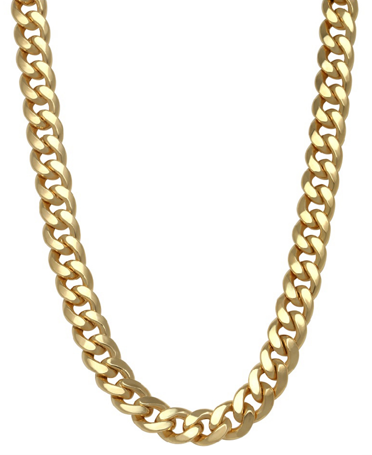 Click here for Italian Gold Semi-Solid Cuban Chain 22 Necklace in... prices
