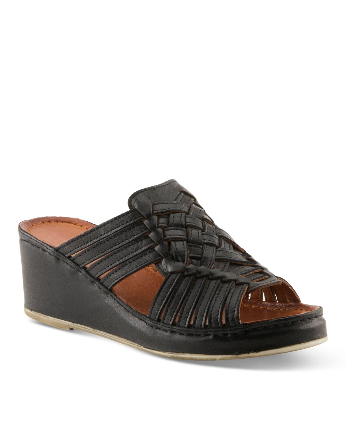 Click here for Spring Step Womens Wedge Sandal With Woven Leather... prices