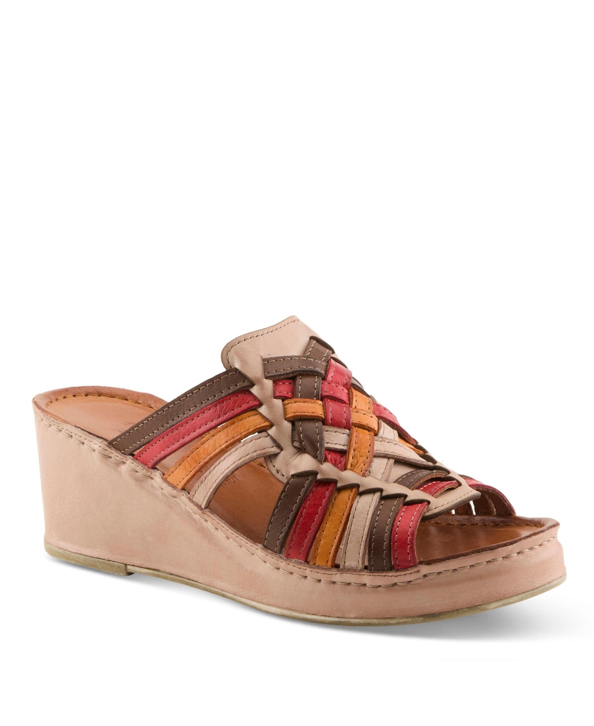 Click here for Spring Step Womens Wedge Sandal With Woven Leather... prices