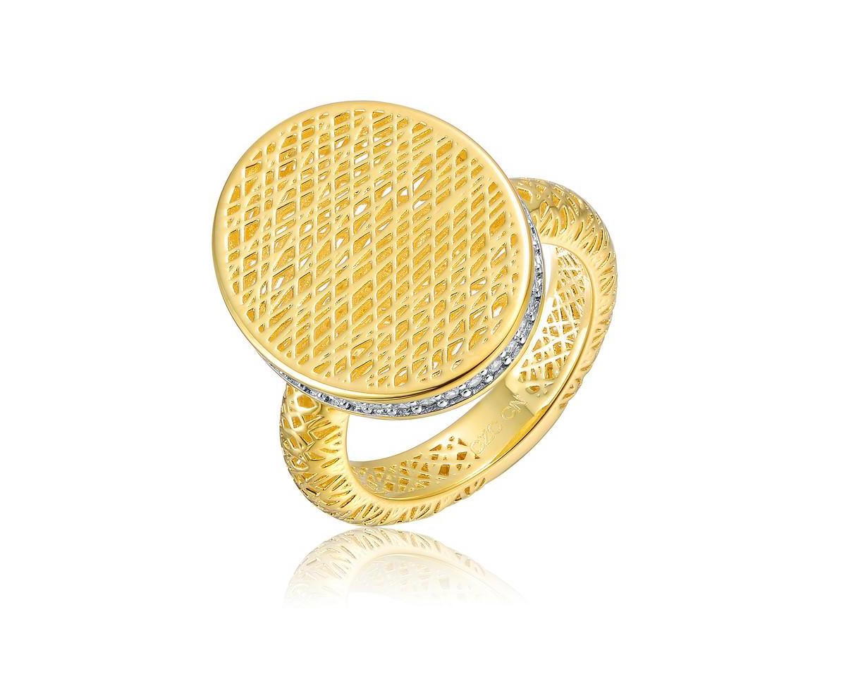 Click here for Rachel Glauber Radiant 14K Gold Plated Mesh Brilli... prices