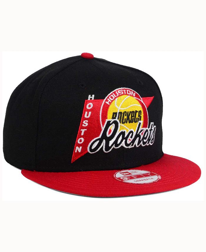 New Era Houston Rockets HWC Logo Stacker 9FIFTY Snapback Cap - Macy's