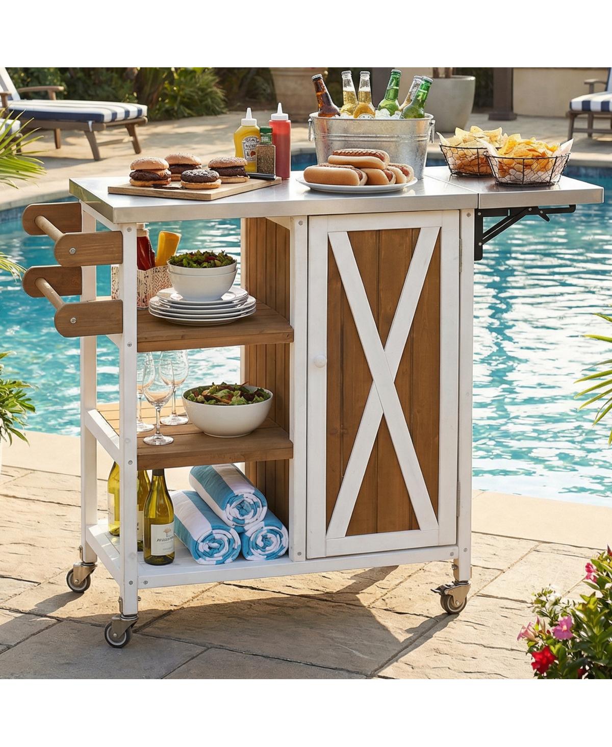 Click here for Streamdale Furniture Foldable Outdoor Kitchen Isla... prices