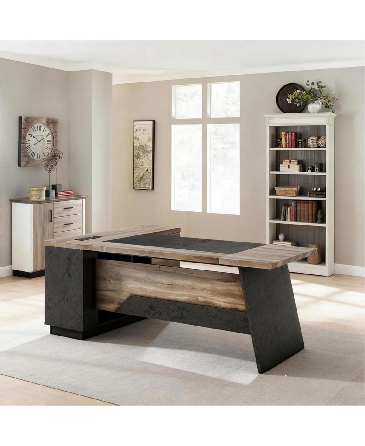 Click here for Logicfox Large Office Desk Modern Computer Desk Se... prices