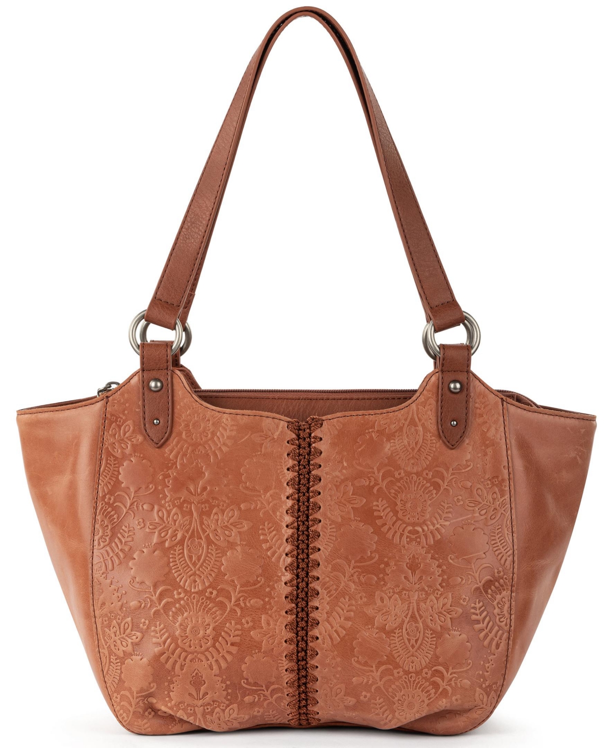 Click here for The Sak Bolinas Leather Extra Large Satchel Handba... prices