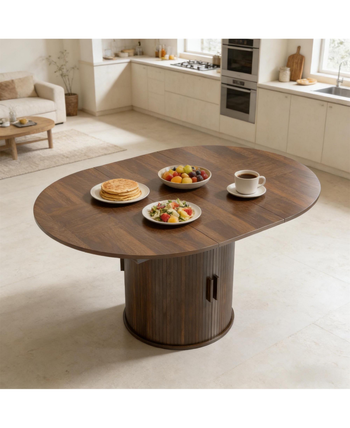 Click here for Clihome Expandable Dining Table Farmhouse Space-Sa... prices