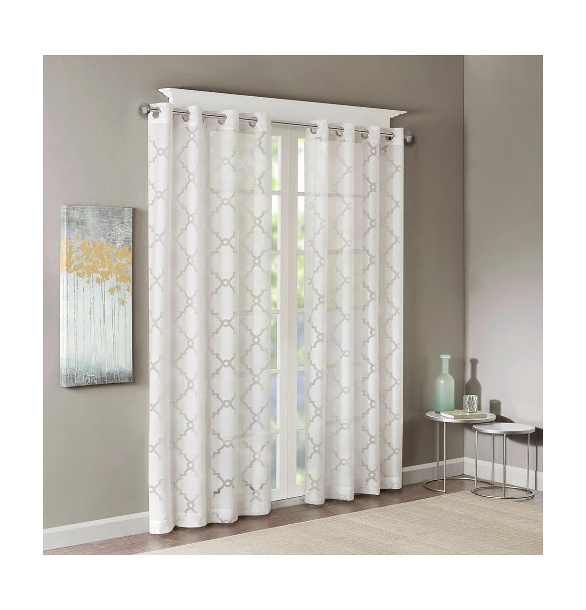 Click here for Avobird Fretwork Burnout Sheer Curtain Panel (Only... prices