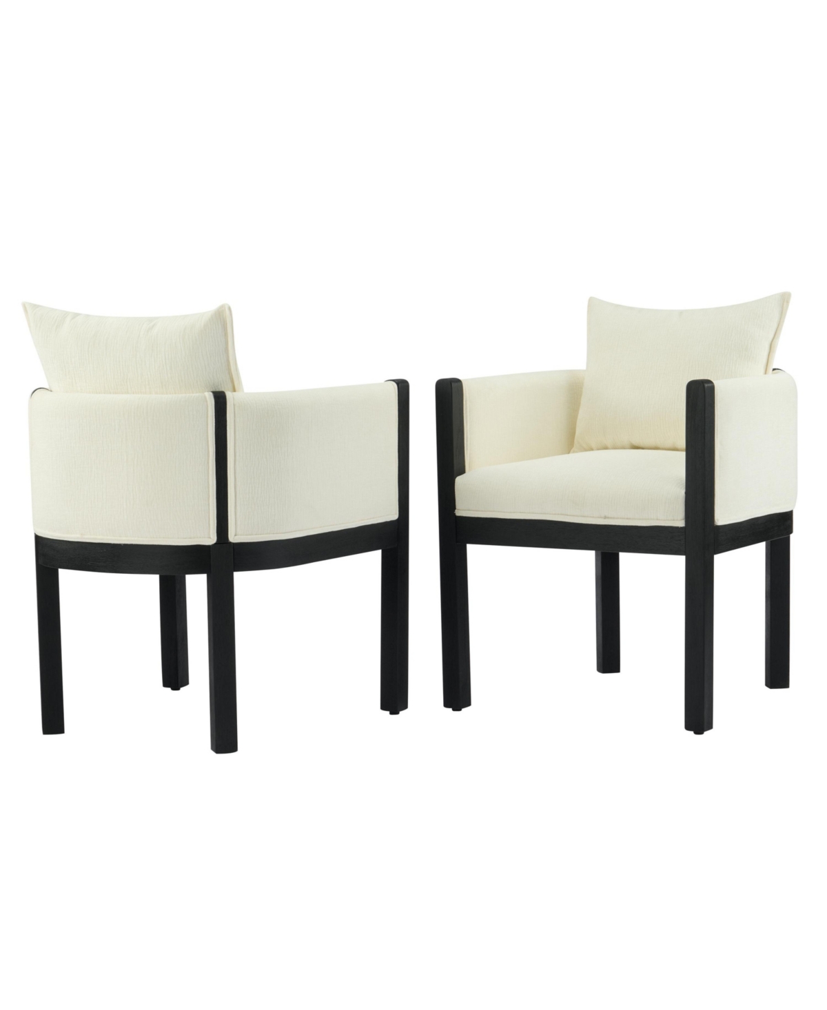 Click here for Boyel Living 2-Piece Linen Dining Armchairs  Natur... prices