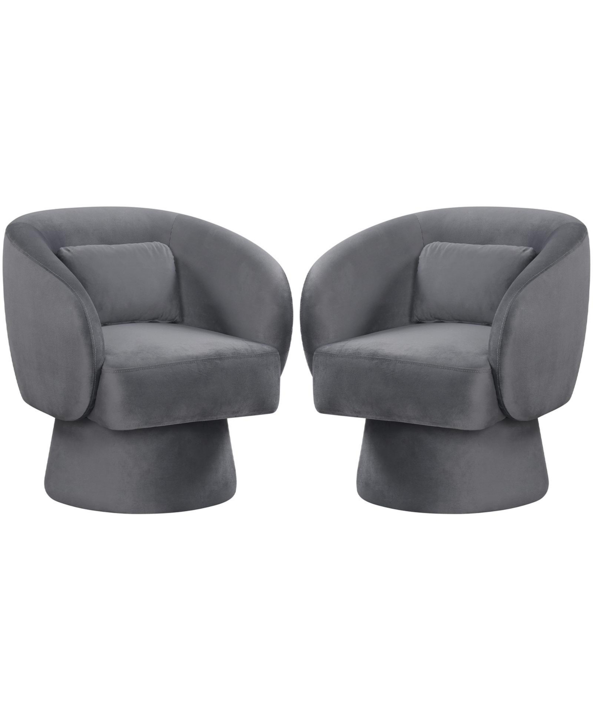 Click here for Gymax 2Piece Swivel Accent Chair With Back Removab... prices