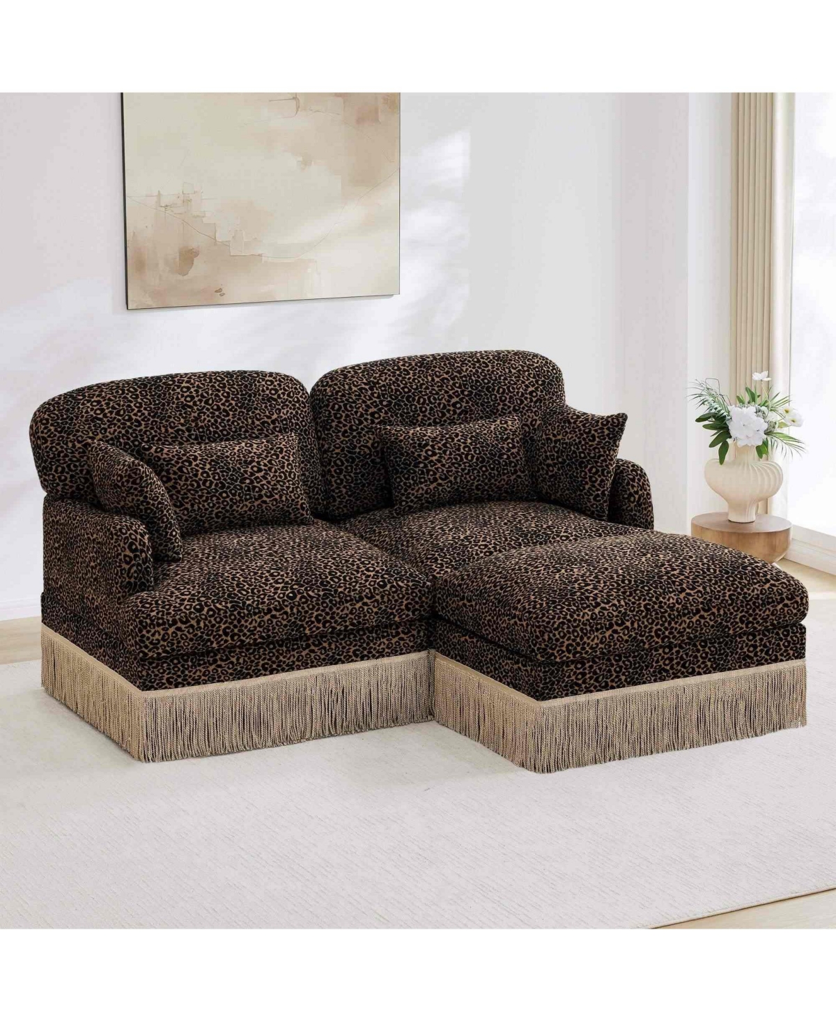 Click here for Maison Boucle Deep Seat Loveseat Sofa with Movable... prices