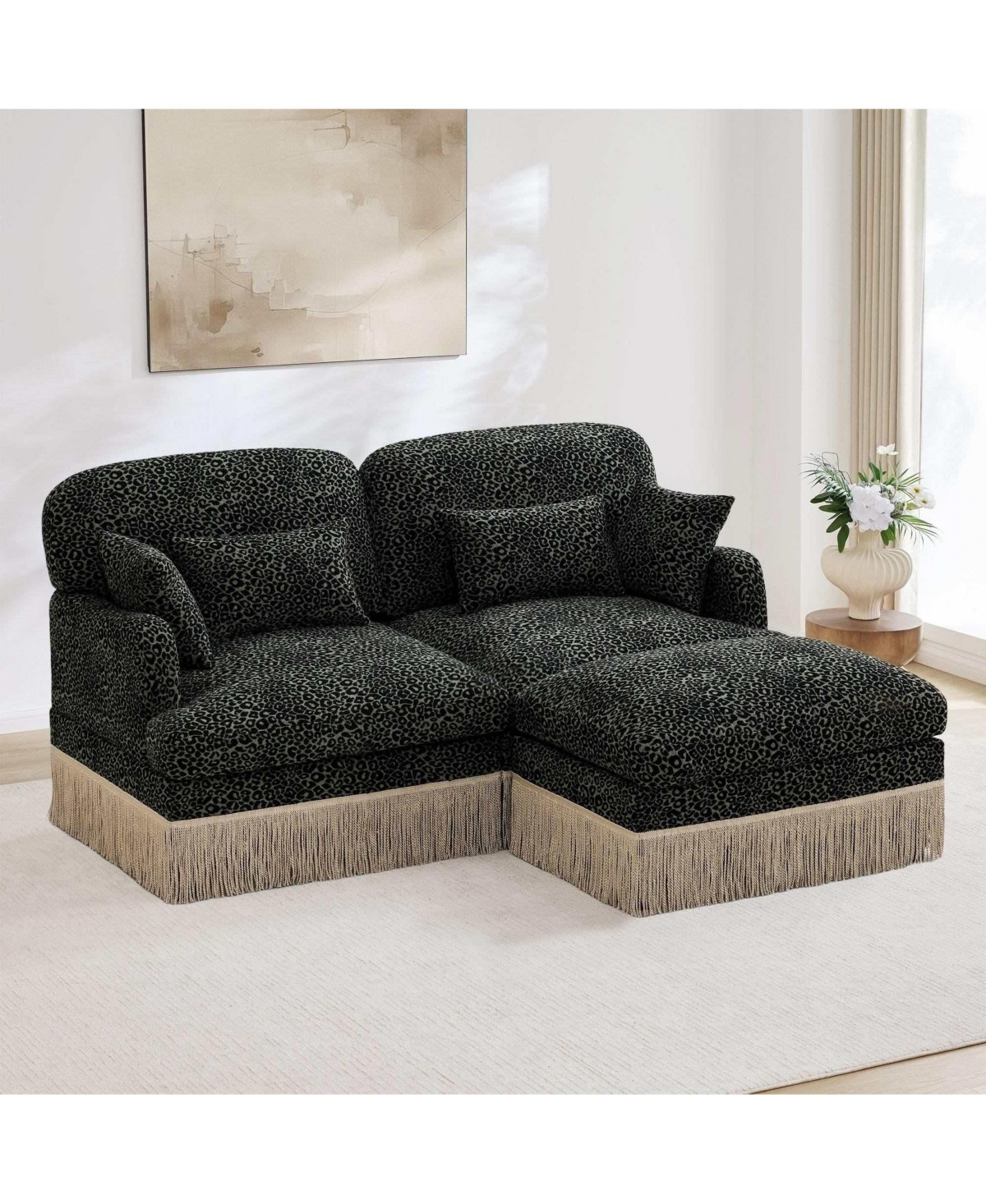 Click here for Maison Boucle Deep Seat Loveseat Sofa with Movable... prices