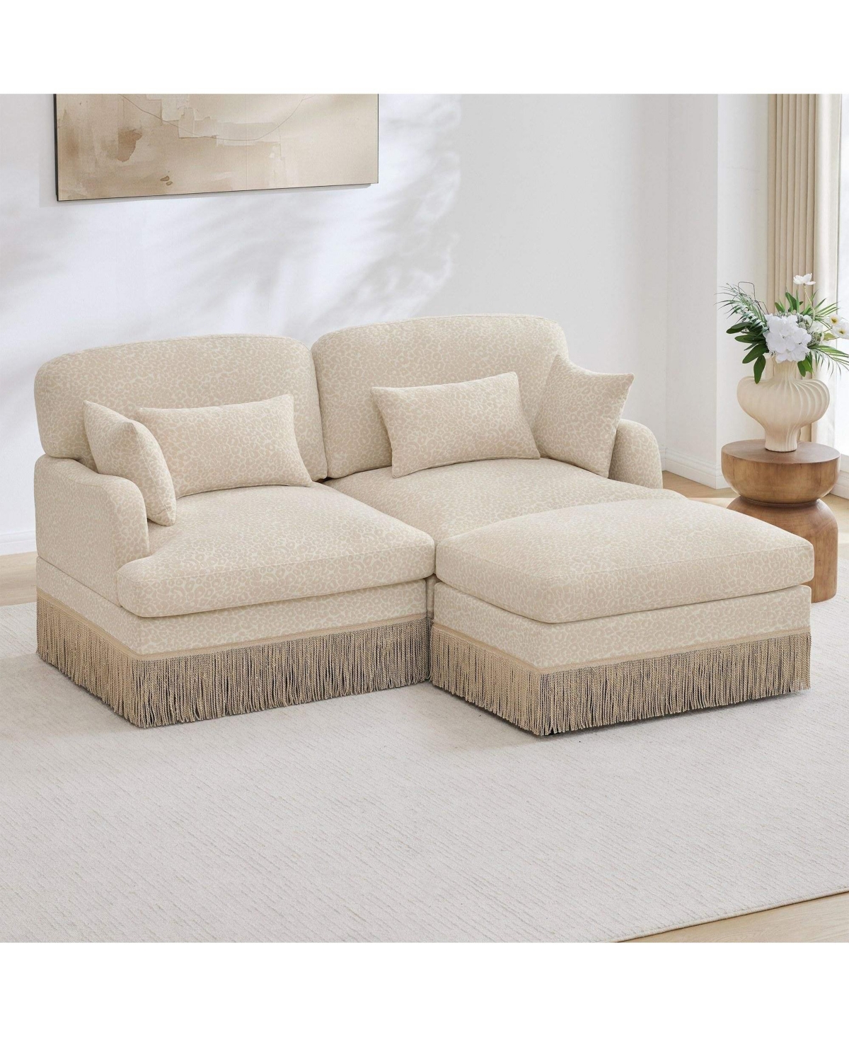 Click here for Maison Boucle Deep Seat Loveseat Sofa with Movable... prices