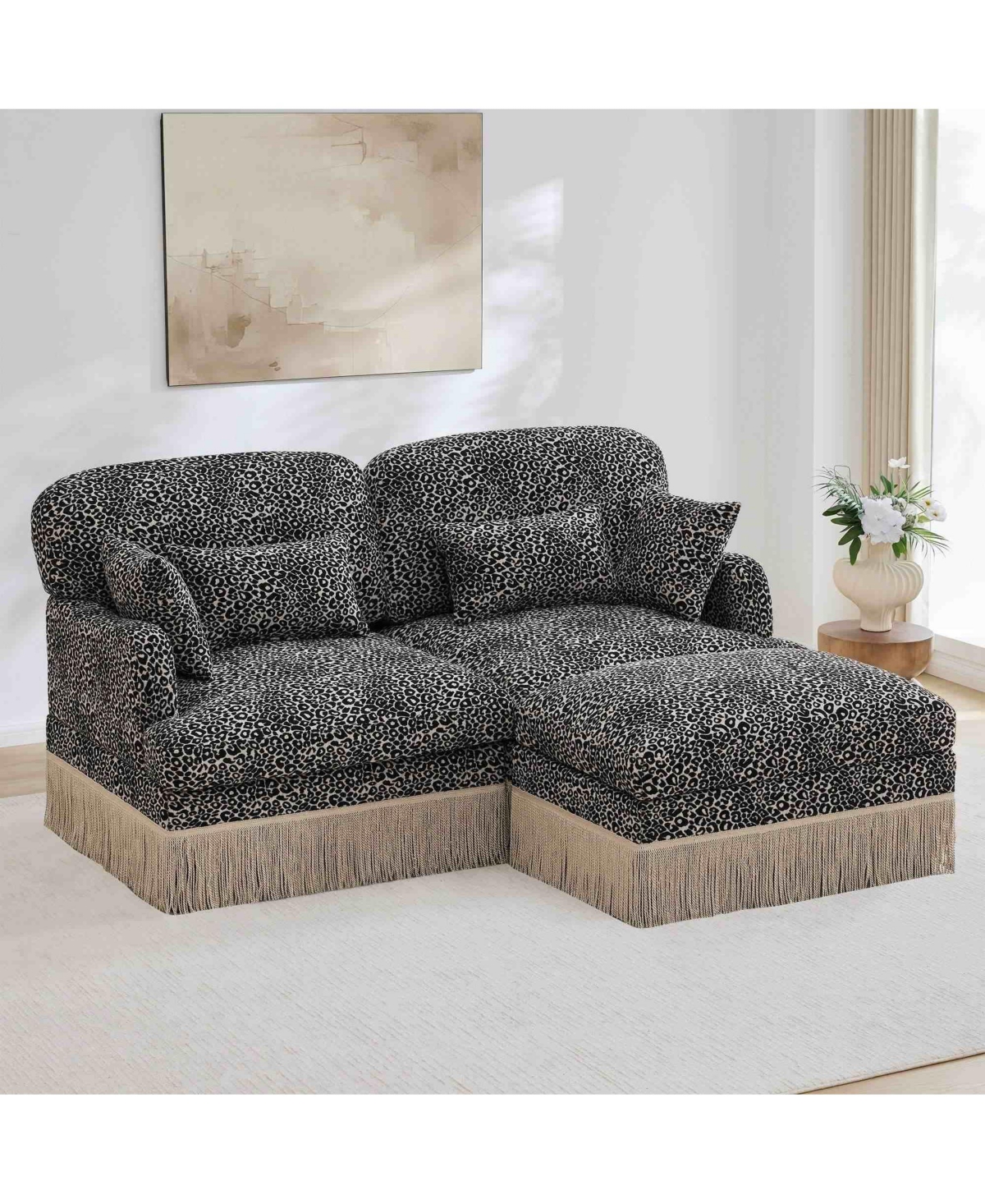 Click here for Maison Boucle Deep Seat Loveseat Sofa with Movable... prices