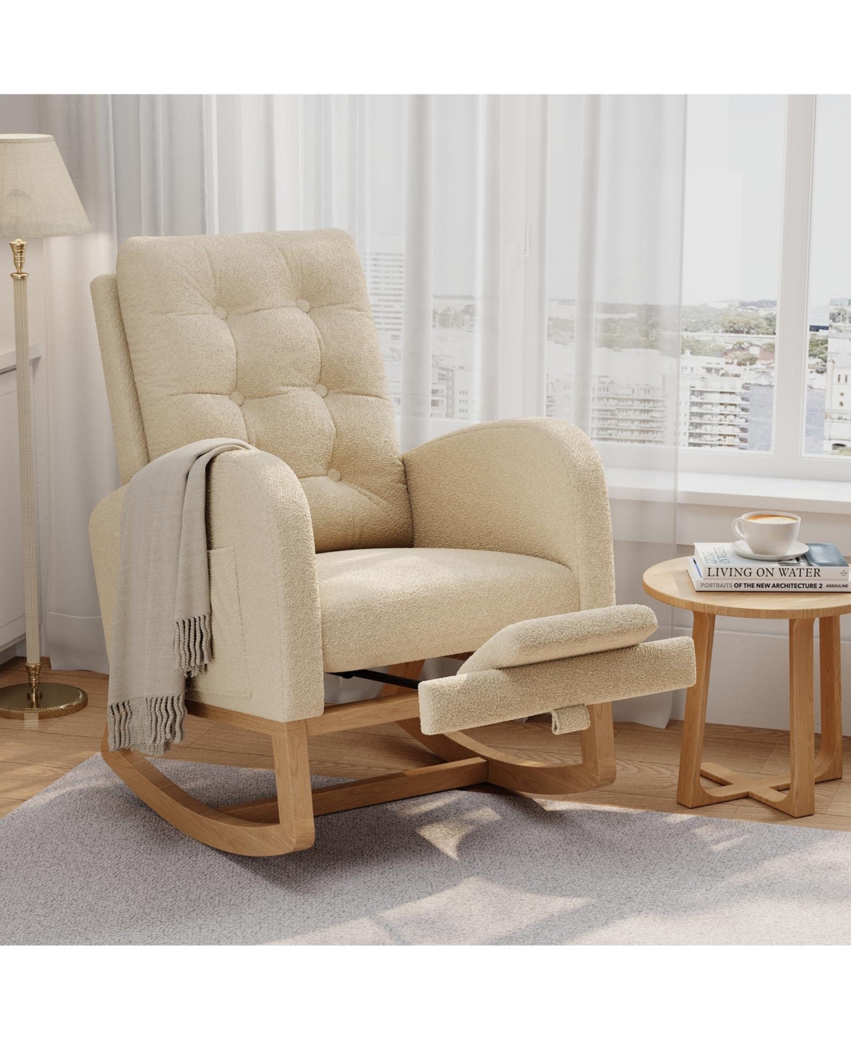 Click here for homfan Modern Rocking Chair for Living Room  Comfo... prices