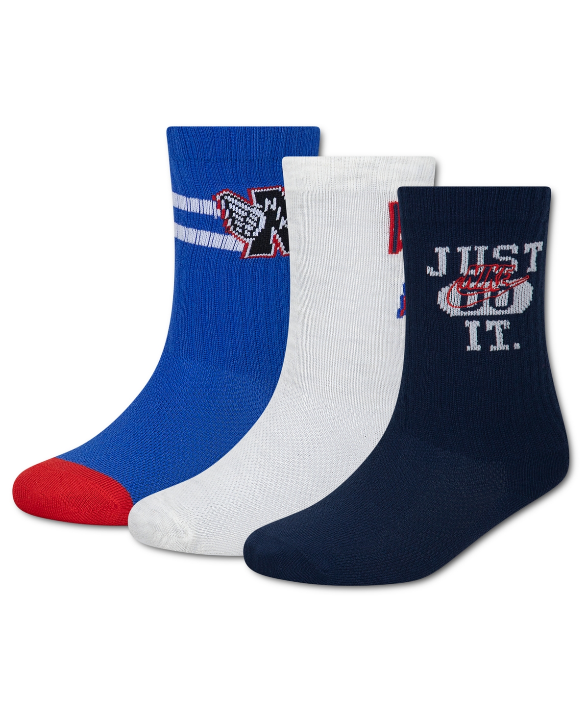 Click here for Nike Boys 7-11 Multisport Crew Socks  3-Pack - Gam... prices