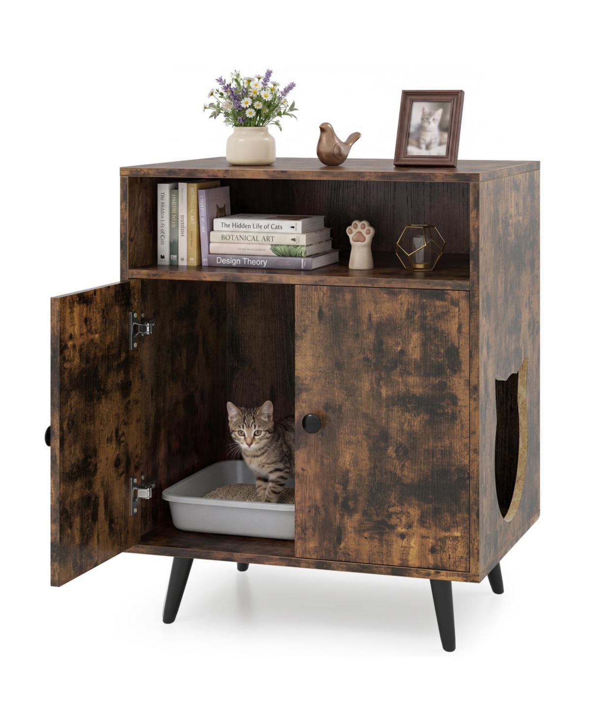 Click here for Ruie Industrial Cat Litter Box Enclosure with Open... prices